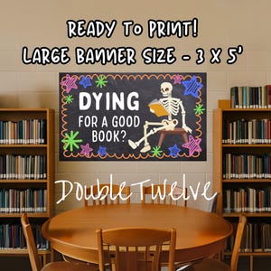 Halloween Posters, Classroom Door Decor, Fall Library Seasonal Decor ...