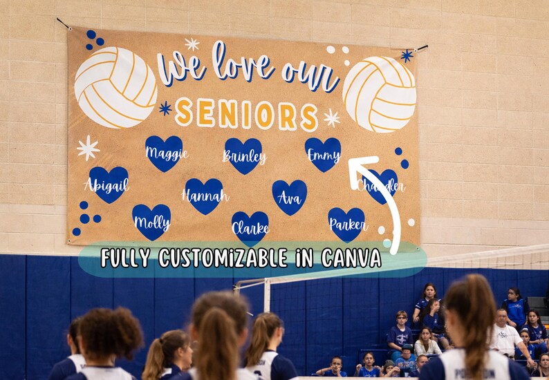 Senior Night Banner Bundle, We Love Our Seniors Poster, Football ...