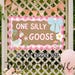 Silly Goose First Birthday, Printable Painted Look Banner, Goose Theme ...
