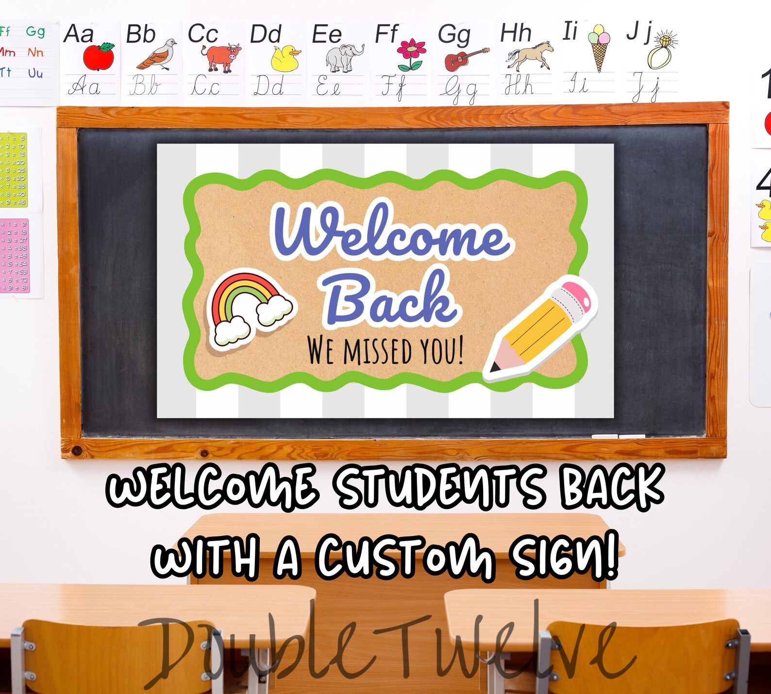 Back to School Banners, First Day of School Classroom Poster, Welcome ...