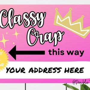 Funny Garage Sale Signs, Yard Sign, Printable Yard Sale Poster, DIY ...