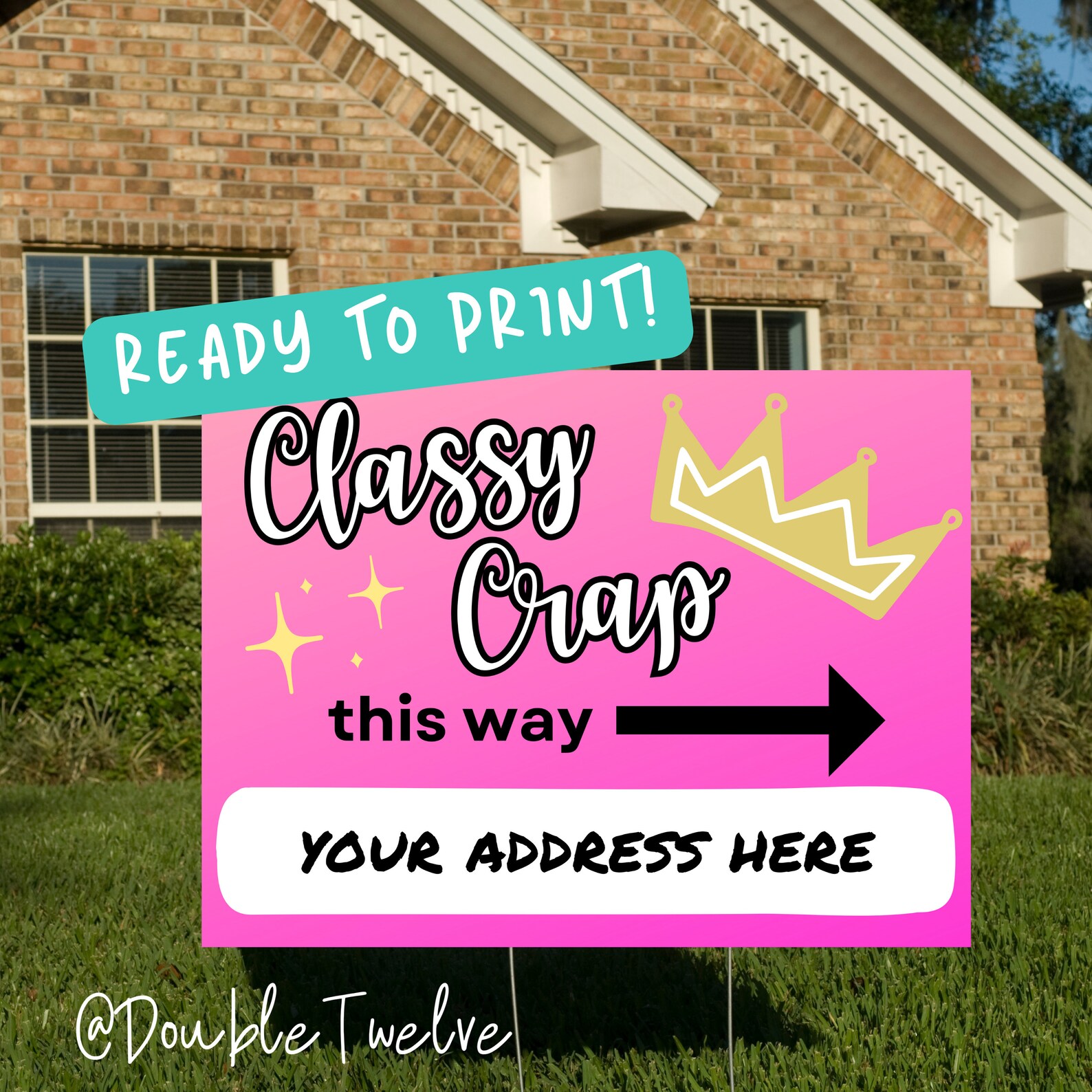 Funny Garage Sale Signs, Yard Sign, Printable Yard Sale Poster, DIY ...