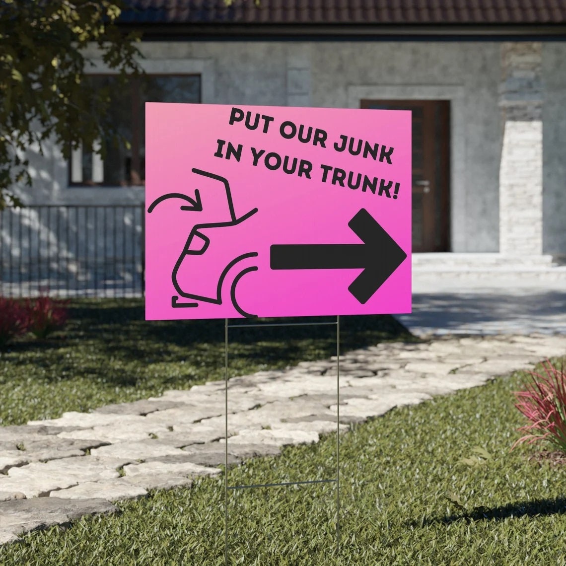 Funny Garage Sale Signs, Printable Yard Sale, Estate Moving Sale, Put ...