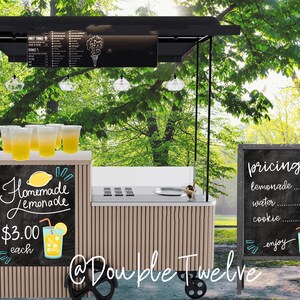 Mobile Lemonade Business Signs, Lemonade Stand Poster & Pricing Sign ...
