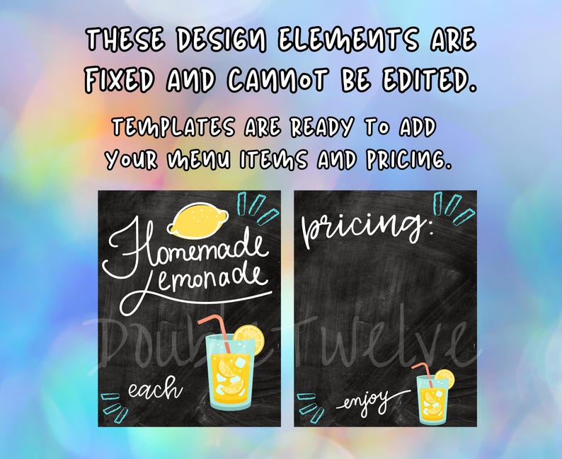 Mobile Lemonade Cart Business Signs, Editable Canva Template, Food ...