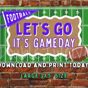 Homecoming Pep Rally Painted Look Banner, High School Game Day Sign ...