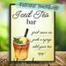 Iced Tea Bar Station Sign, Summer Party Event Drink Table, Sweet Tea ...