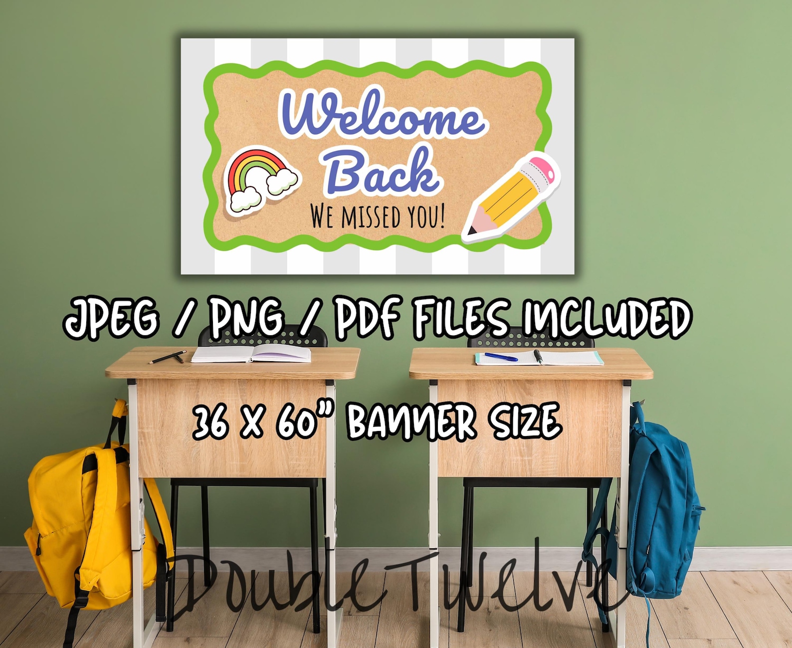 Back to School Banners, First Day of School Classroom Poster, Welcome ...