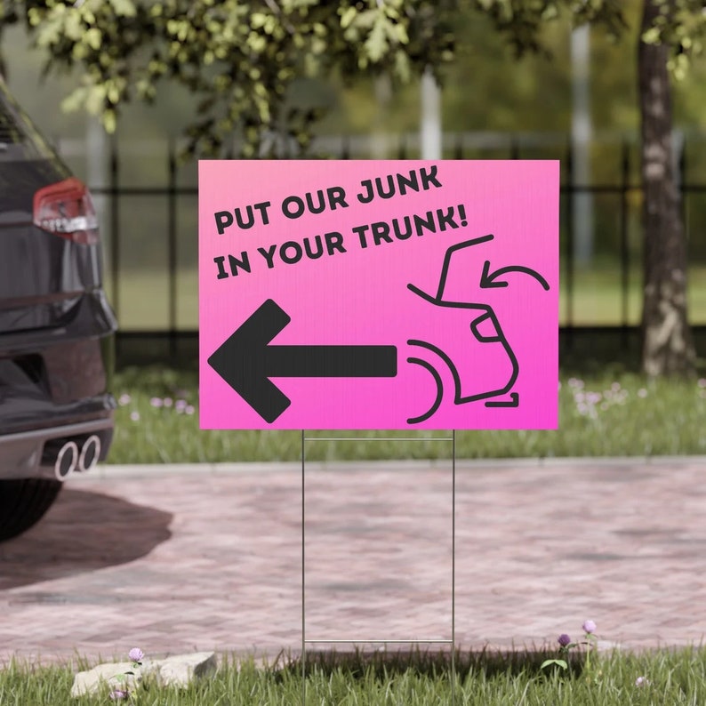 Funny Garage Sale Signs, Printable Yard Sale, Estate Moving Sale, Put ...