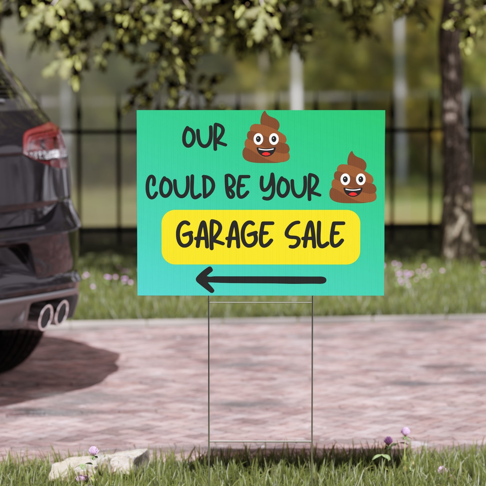 Funny Garage Sale Sign, Printable Yard Sale Banner, Community Garage ...