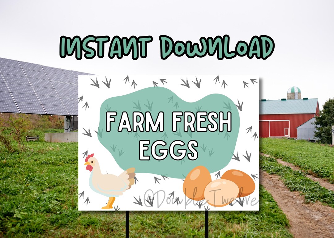 Eggs for Sale Sign, Farm Stand Sign, Egg Dealer Sign, Farmers Market ...