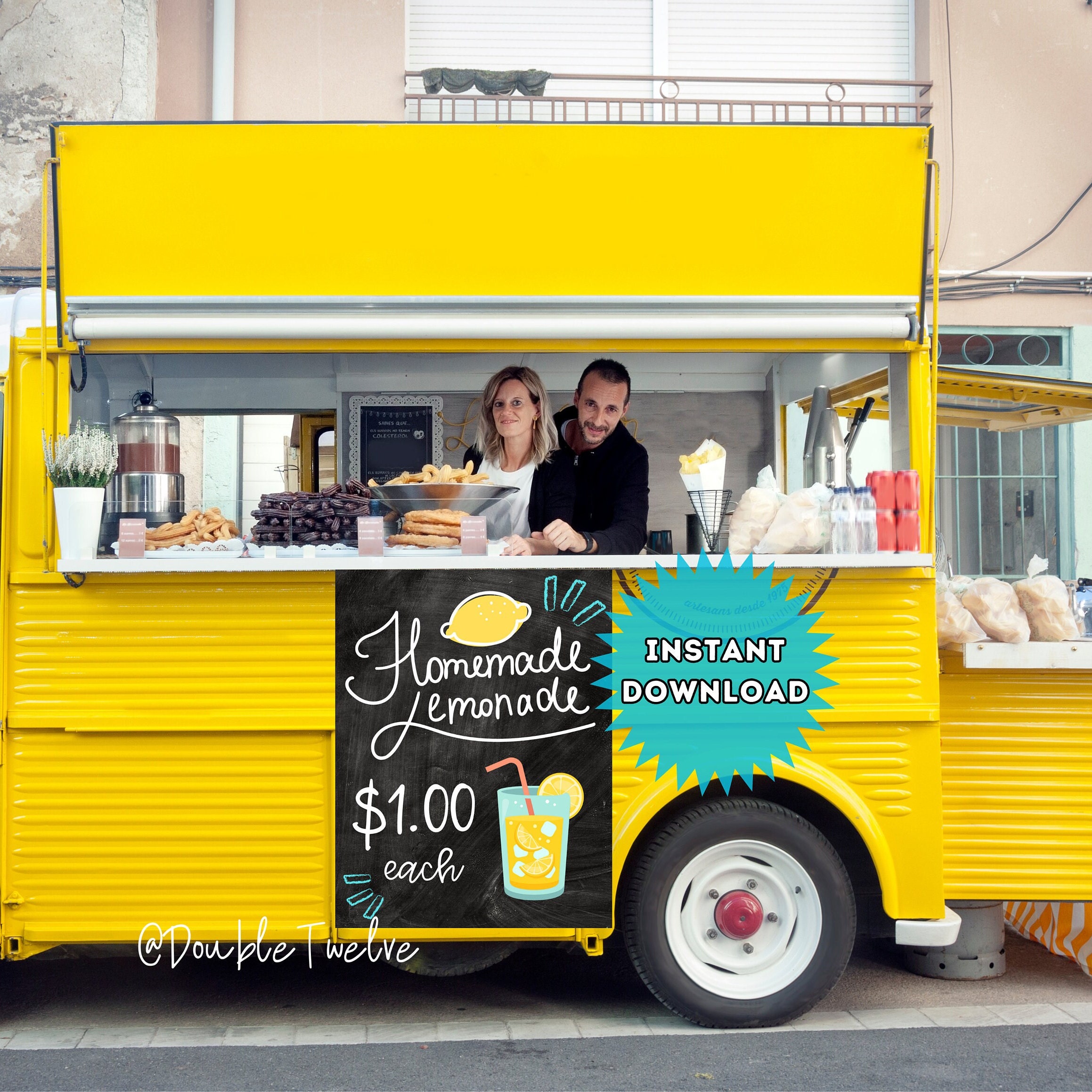 Lemonade Stand Template, Farmers Market Booth Signage, Small Business ...