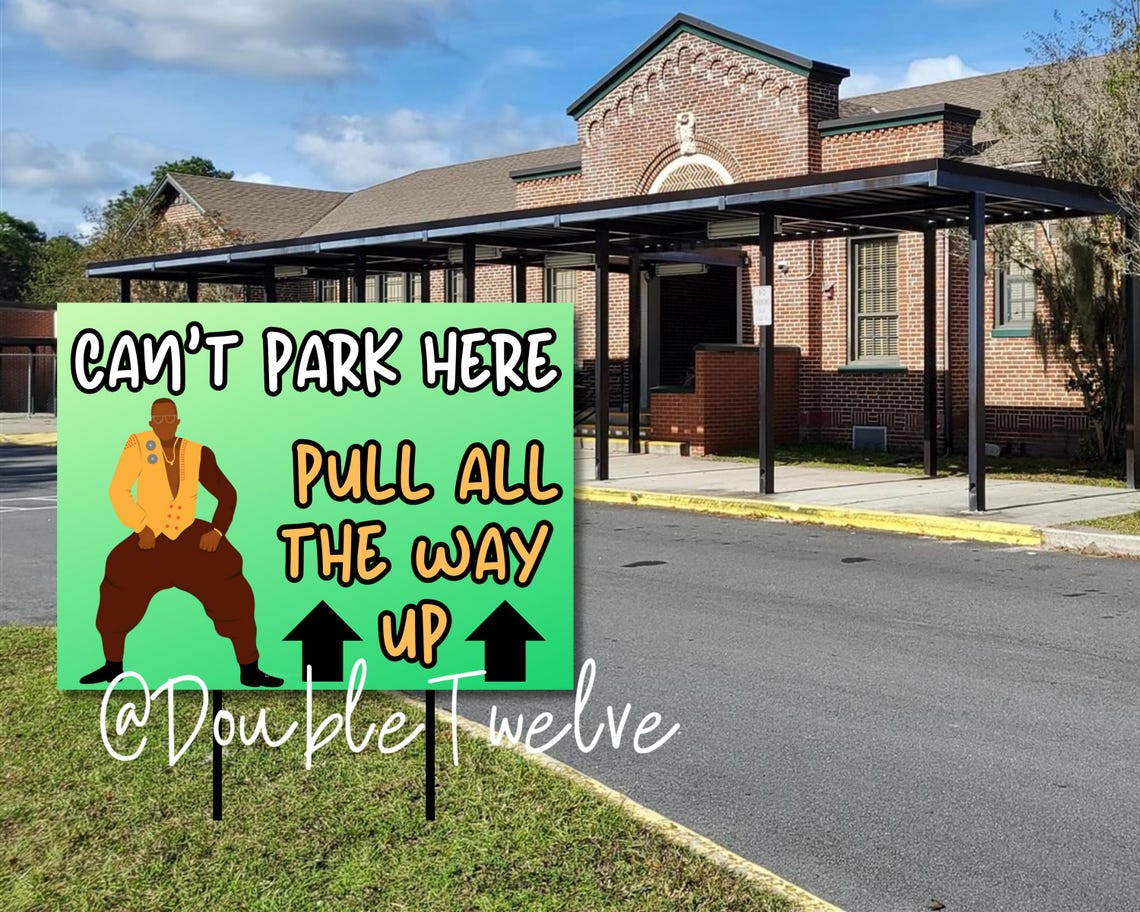 Funny School Drop off Signs, Back to School, Pick up Drop off Sign ...