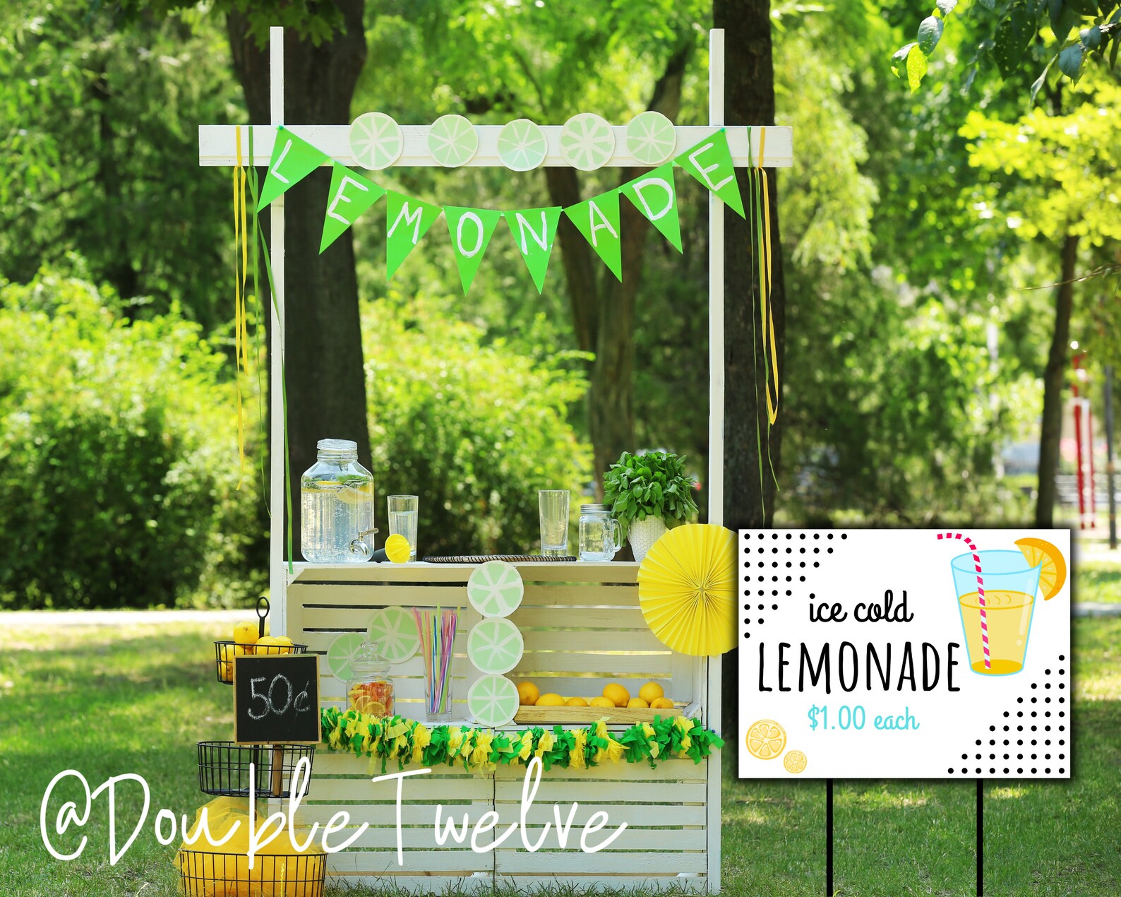 Custom Lemonade Stand Yard Sign, Lemonade Booth Sign, Personalized Kids ...
