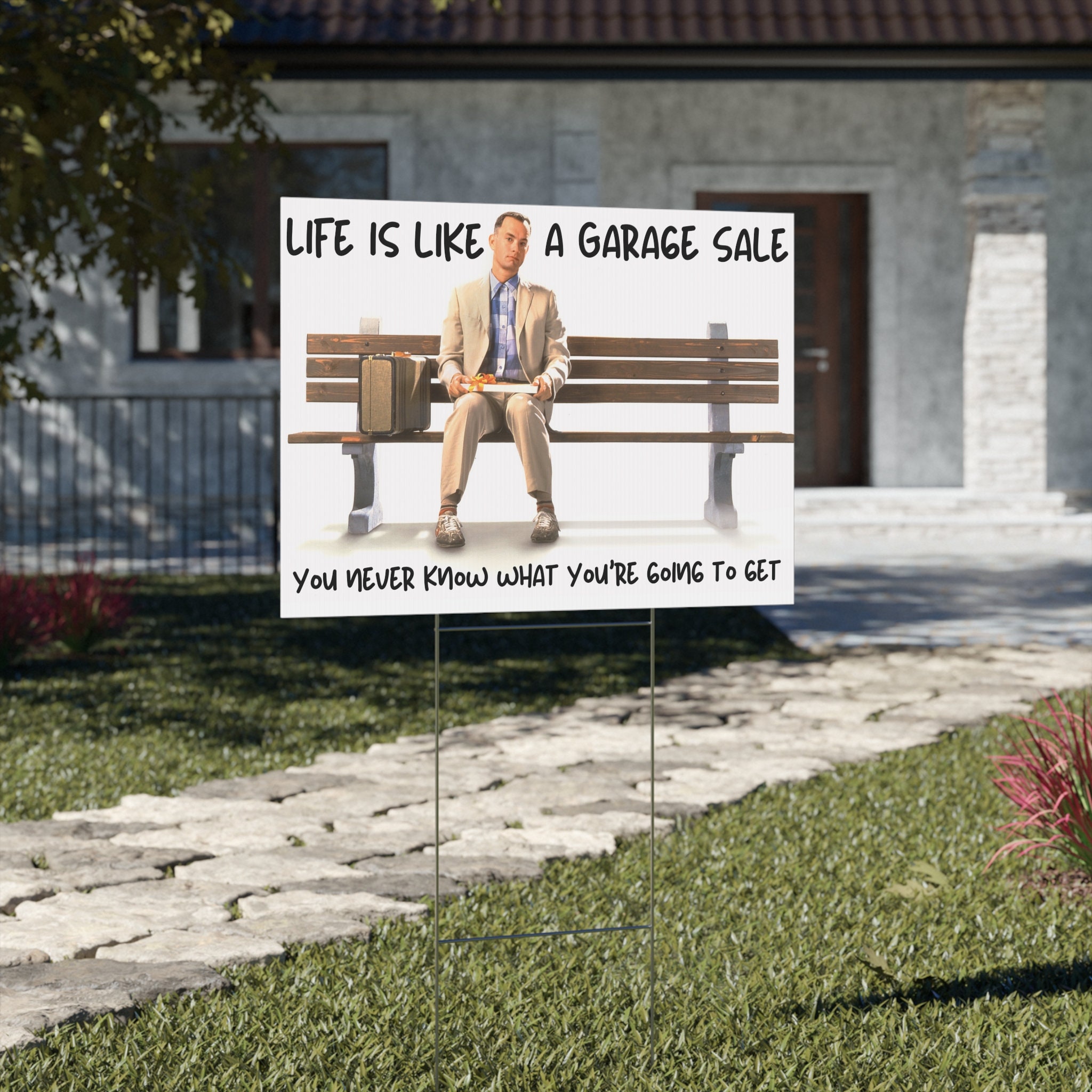 Funny Garage Sale Signs, Forrest Gump Yard Sale, Printable Garage Sale ...