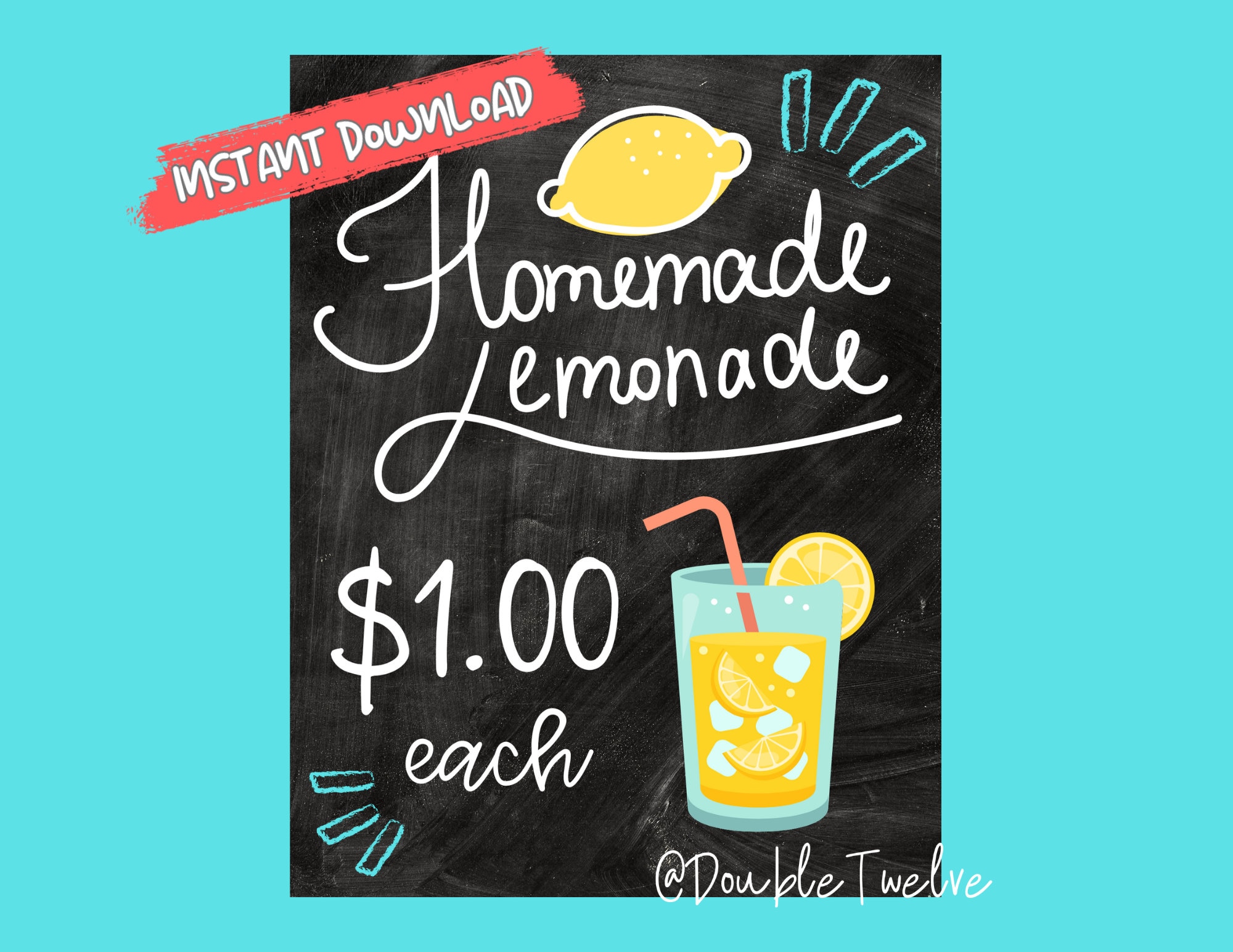 Lemonade Stand Sign, Food Truck, Farmer's Market, Vendor Booth ...