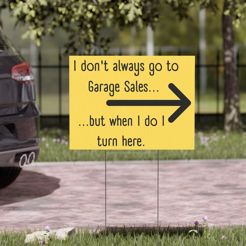 Funny Garage Sale Sign, Printable Yard Sale Banner, Community Garage ... Funny Garage Sale Sign, Printable Yard Sale Banner, Community Garage ...
