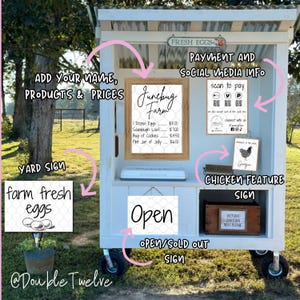 Farm Stand Signs Bundle, Farming Business Store Printables, Scan to Pay ...