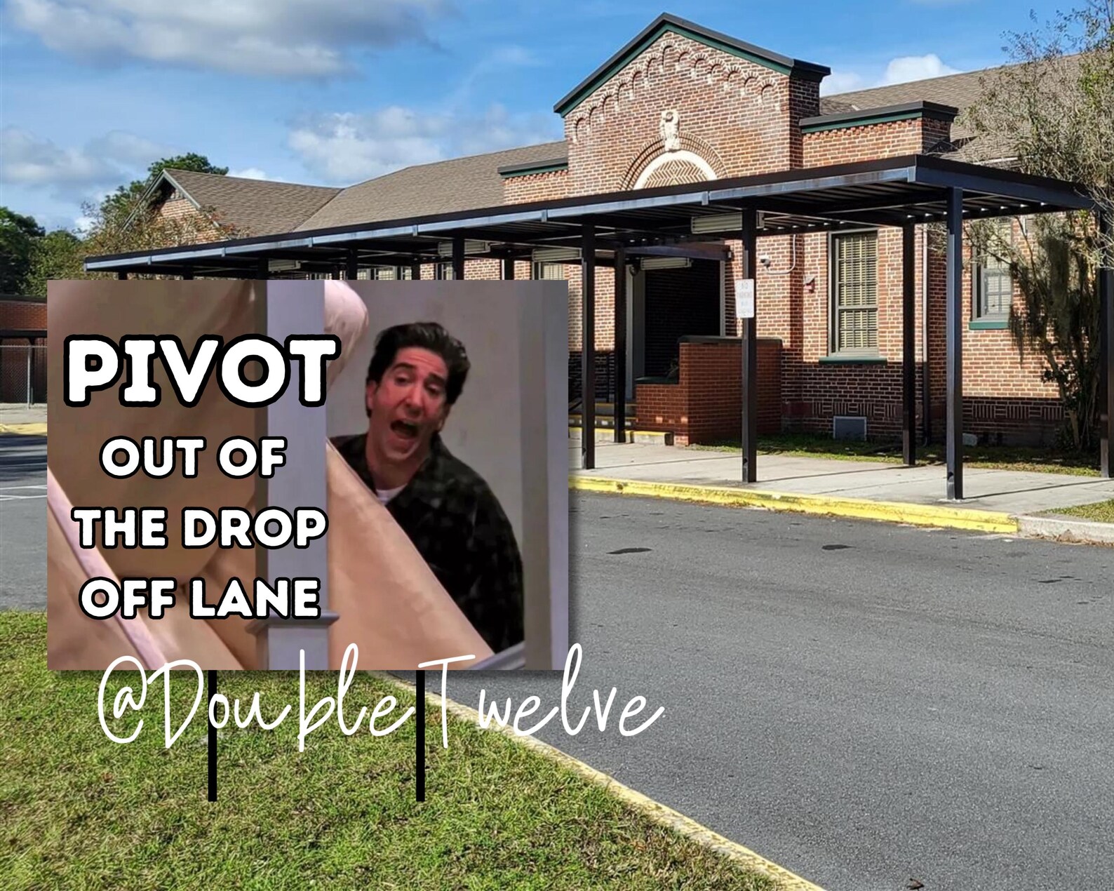 Funny School Drop off Lane Sign, Printable Drop off Pick up Lane Signs ...