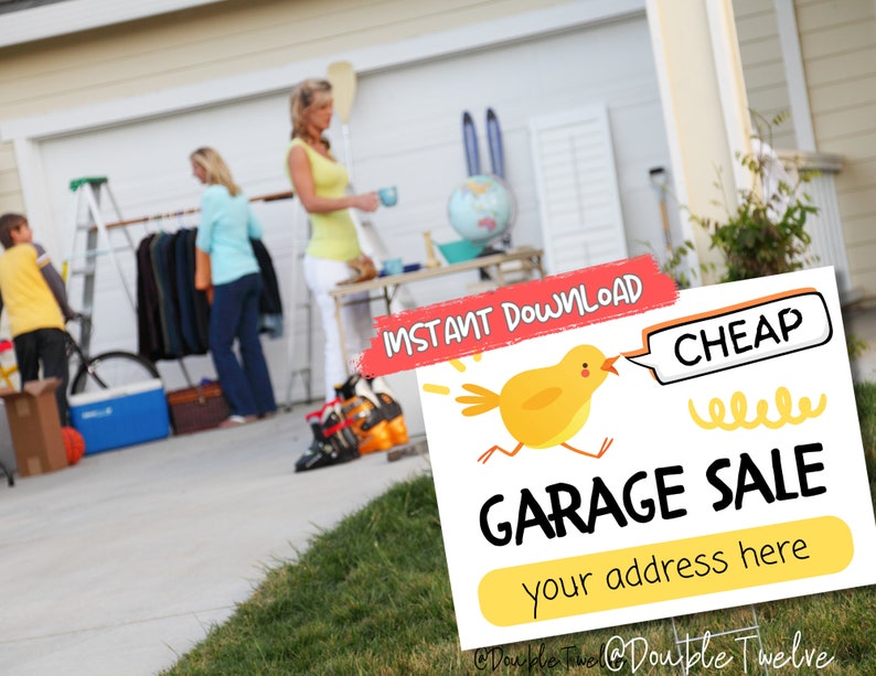 Funny Garage Sale Signs, Editable Template, Moving Sale, DIY Garage ...