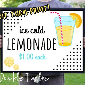 Custom Lemonade Stand Yard Sign, Lemonade Booth Sign, Personalized Kids ...