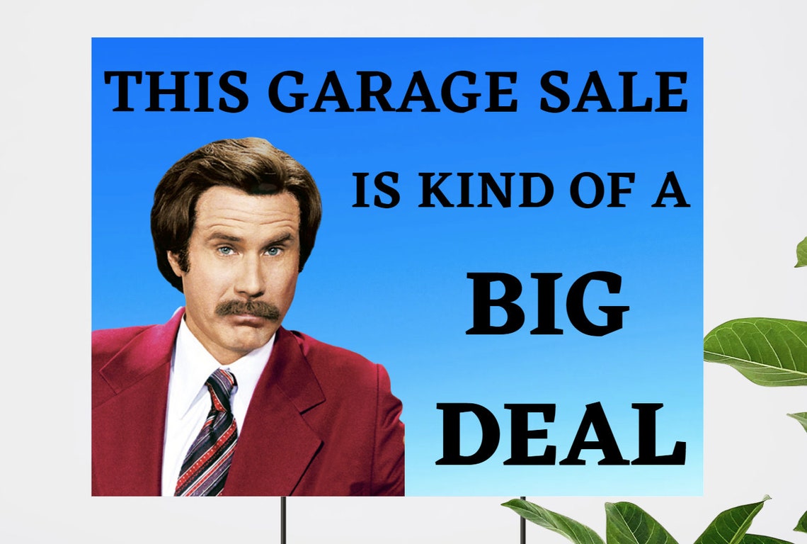 Funny Garage Sale Sign Printable Yard Sale Posters Ron - Etsy