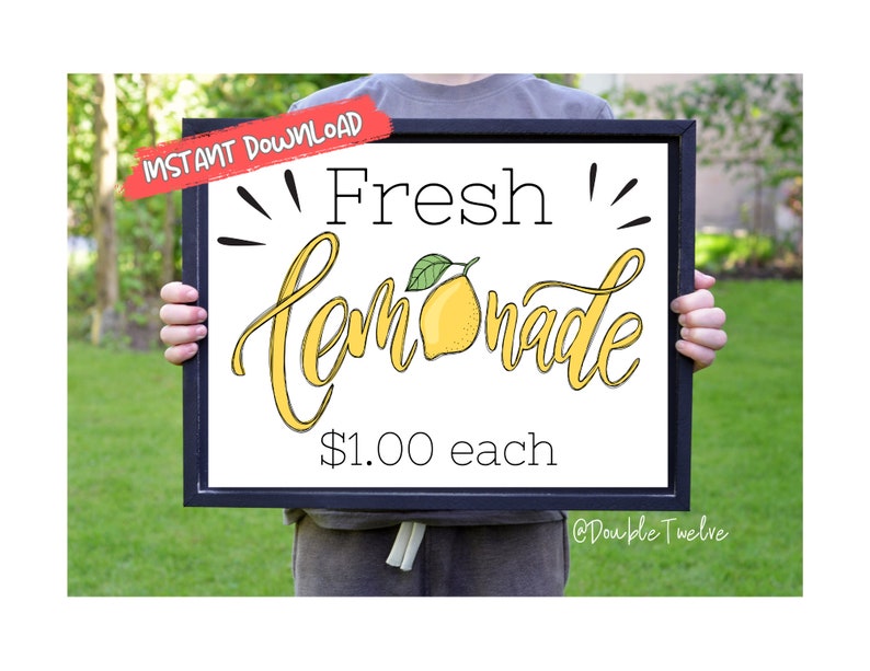 Cute Lemonade Stand Decorations, DIY Lemonade Sign, Farmers Market ...