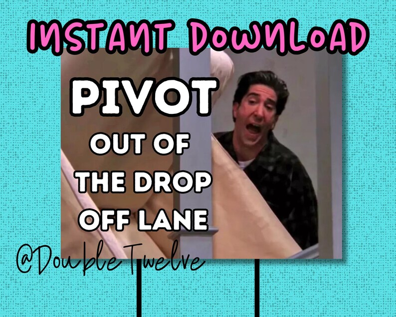 Funny School Drop off Lane Sign, Printable Drop off Pick up Lane Signs ...