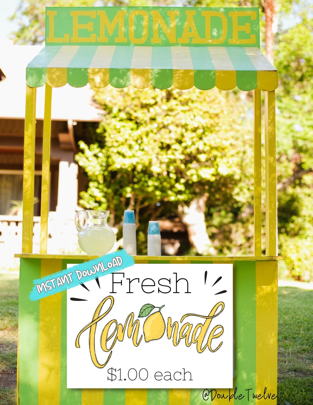 Cute Lemonade Stand Decorations, DIY Lemonade Sign, Farmers Market ...