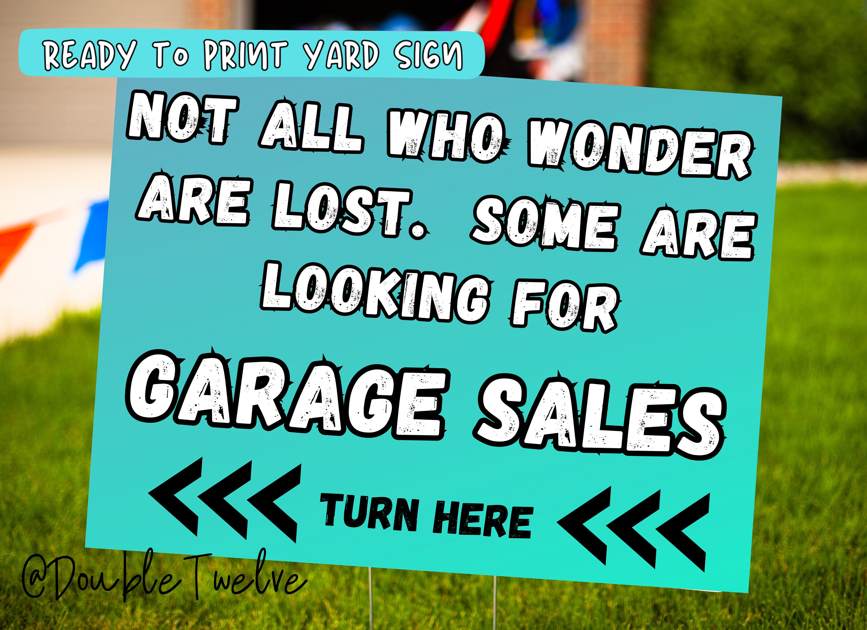 Funny Garage Sale Yard Sign, Custom Garage Sale Flyer, Editable Flyer ...