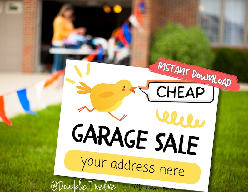 Funny Garage Sale Signs, Editable Template, Moving Sale, DIY Garage ...