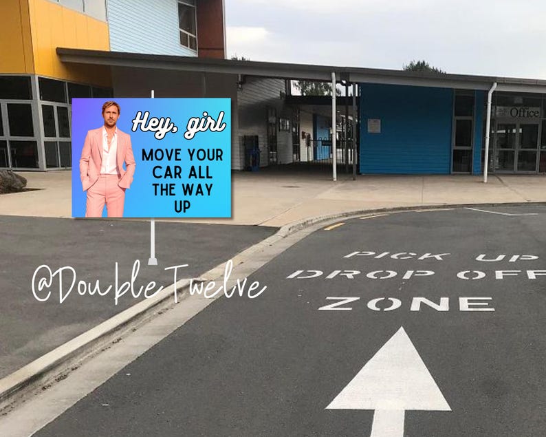 Funny Drop off Lane Signs, Back to School, Parent Student Drop off Line ...