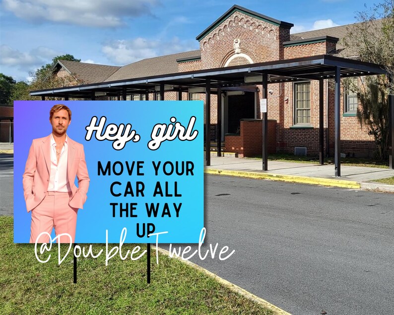 Funny Drop off Lane Signs, Back to School, Parent Student Drop off Line ...