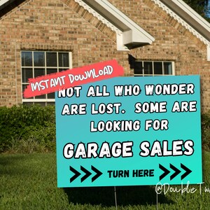 Funny Garage Sale Sign, Printable DIY Garage Moving Yard Sale, Print at ...