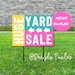 Bright Garage Sale Yard Sign, Community Sale Signs, Canva Editable ...