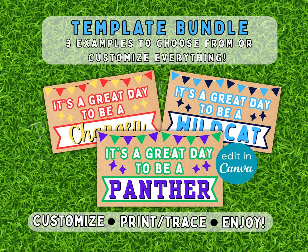 Game Day Banner Template, Painted Sign Template Mockups, School Spirit ...