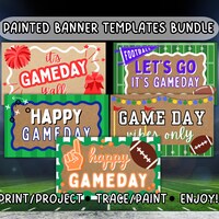 Bengals Thanksgiving Banner Template | DIGITAL FILE | Football Turkey ...