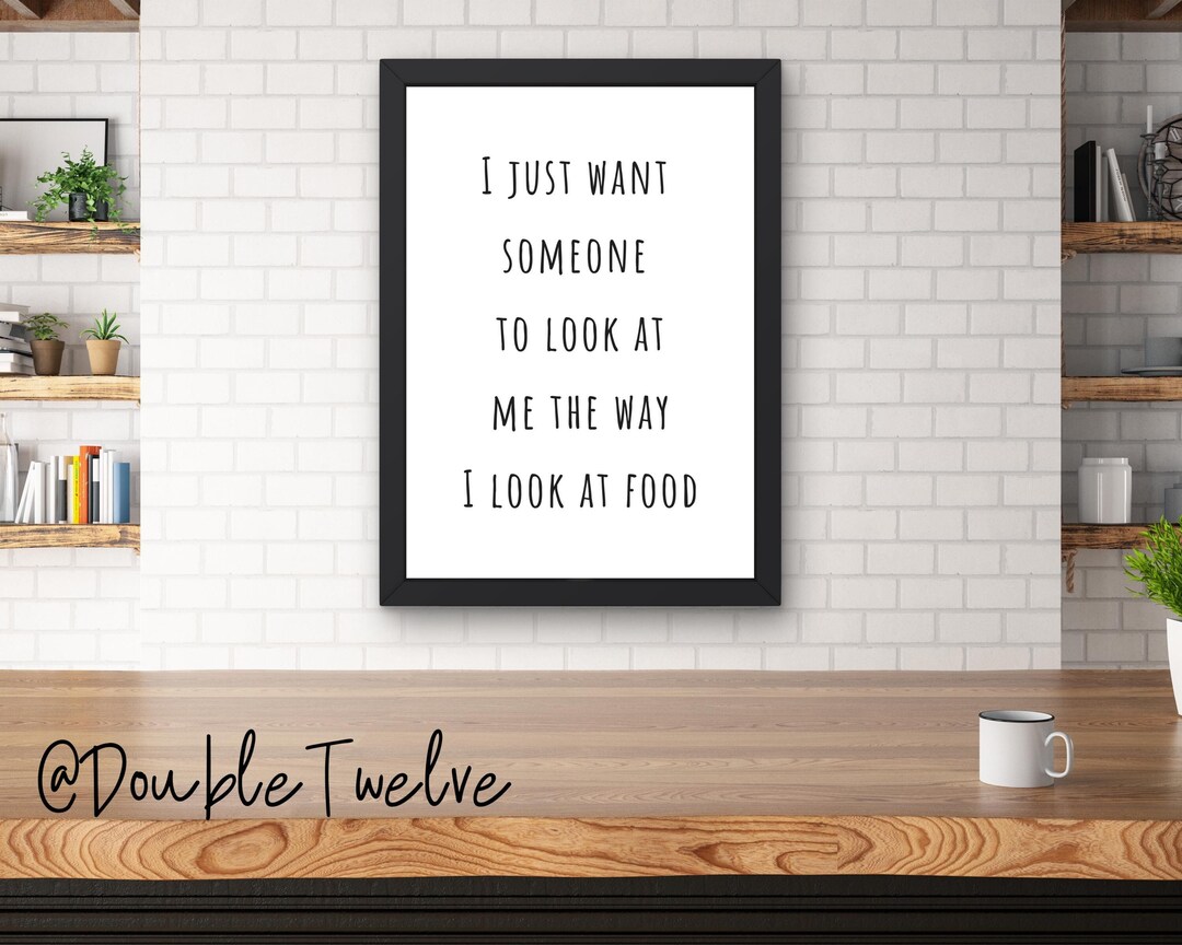 Digital Art Prints, Funny Kitchen Quote Art Printable, Kitchen Decor ...