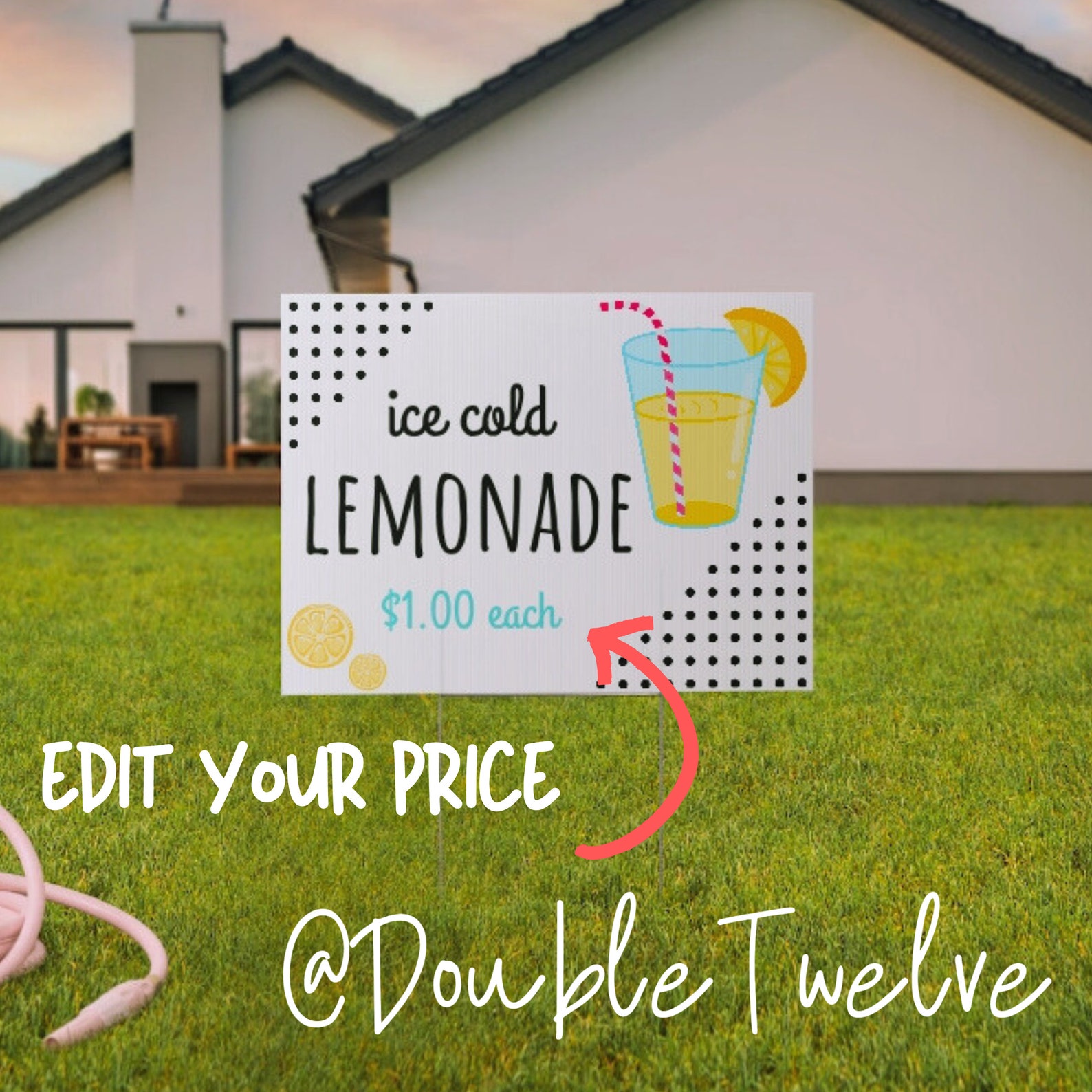 Custom Lemonade Stand Yard Sign, Lemonade Booth Sign, Personalized Kids ...