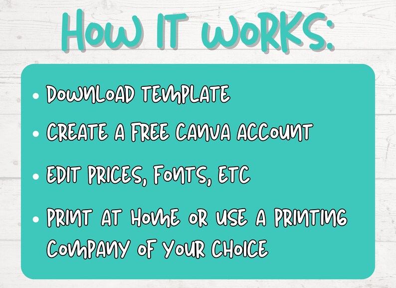 Lemonade Stand Poster & Pricing Sign Bundle, Editable Template, Summer ...