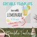 Custom Lemonade Stand Yard Sign, Lemonade Booth Sign, Personalized Kids ...