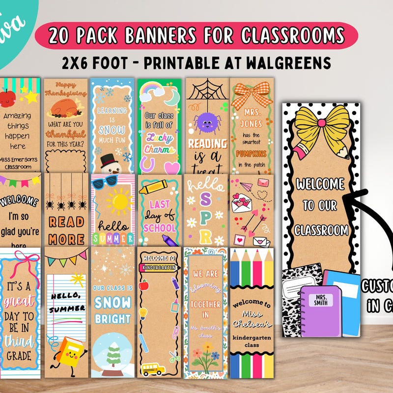 Holiday Classroom Sign - Etsy