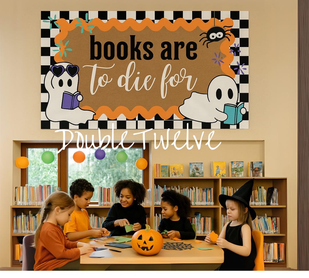 Halloween Painted Look Banner, Public Library Seasonal Events, Books ...
