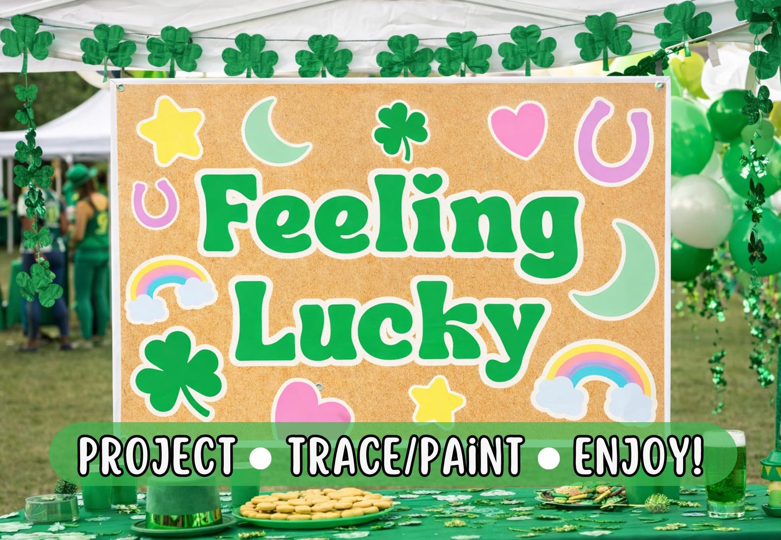 St. Patrick's Day Project & Paint Banner Templates | Classroom Party ...