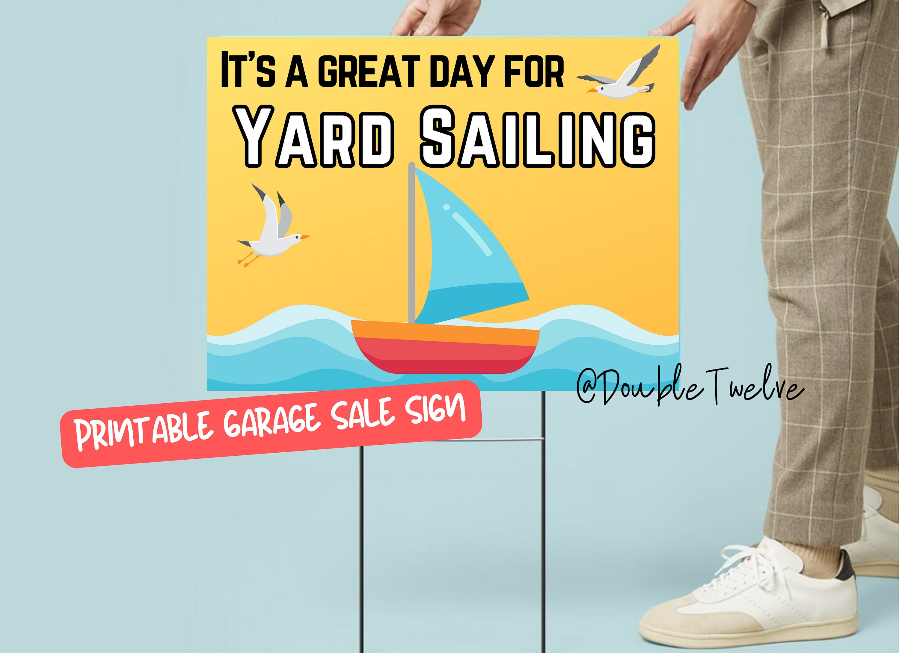 Funny Garage Sale Signs, DIY Printable Garage Yard Sale Poster ...