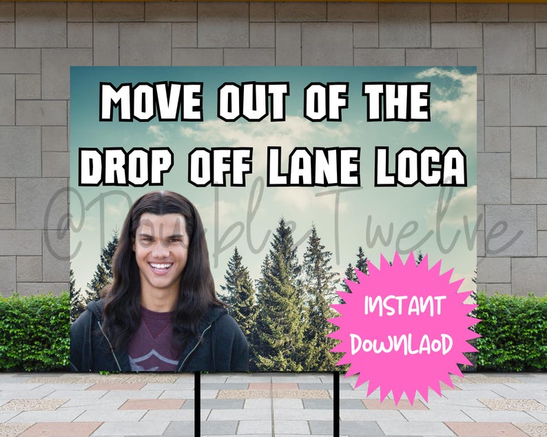Funny School Drop off Lane Signs Bundle 9 Pack, Back to School First ...