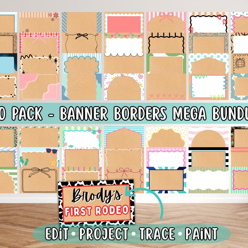 Easter Blue Border - Etsy