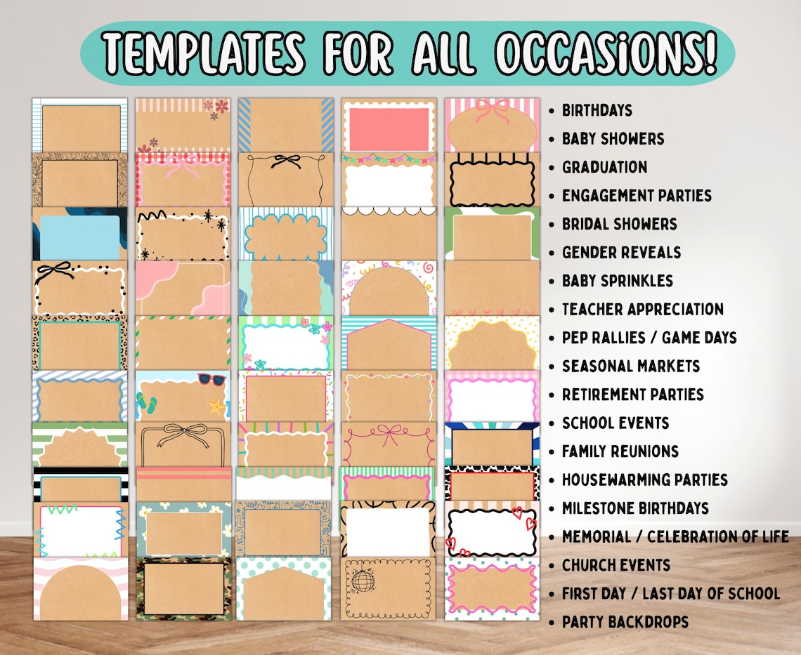 Banner Borders Huge Bundle | Digital Canva Banners + Frames, Mockups ...