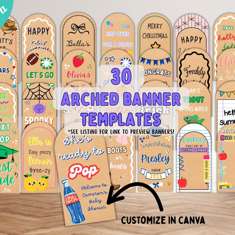 Arch Baby Shower Template - Etsy