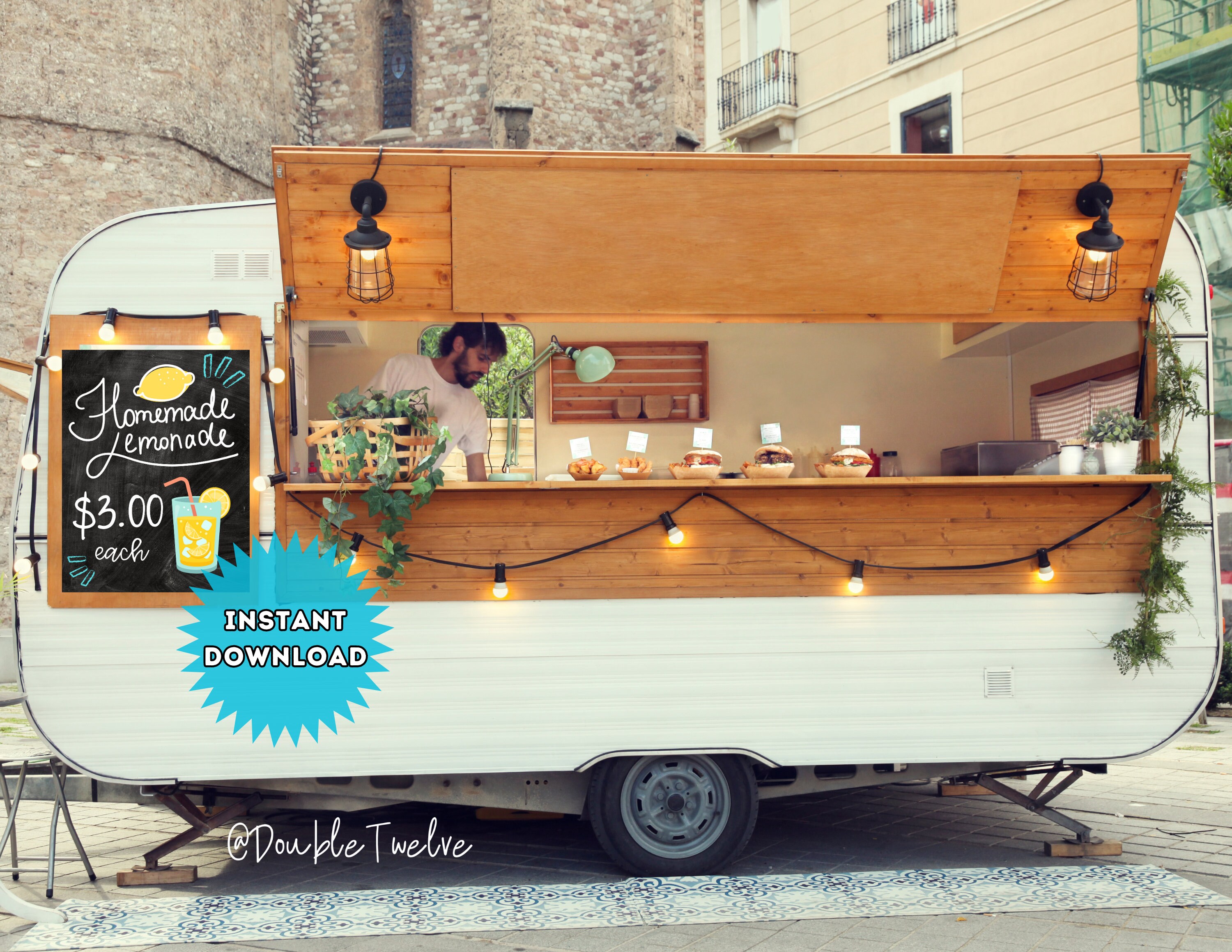 Lemonade Stand Template, Farmers Market Booth Signage, Small Business ...